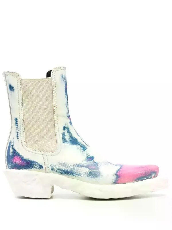Camper Distressed-effect Ankle Boots