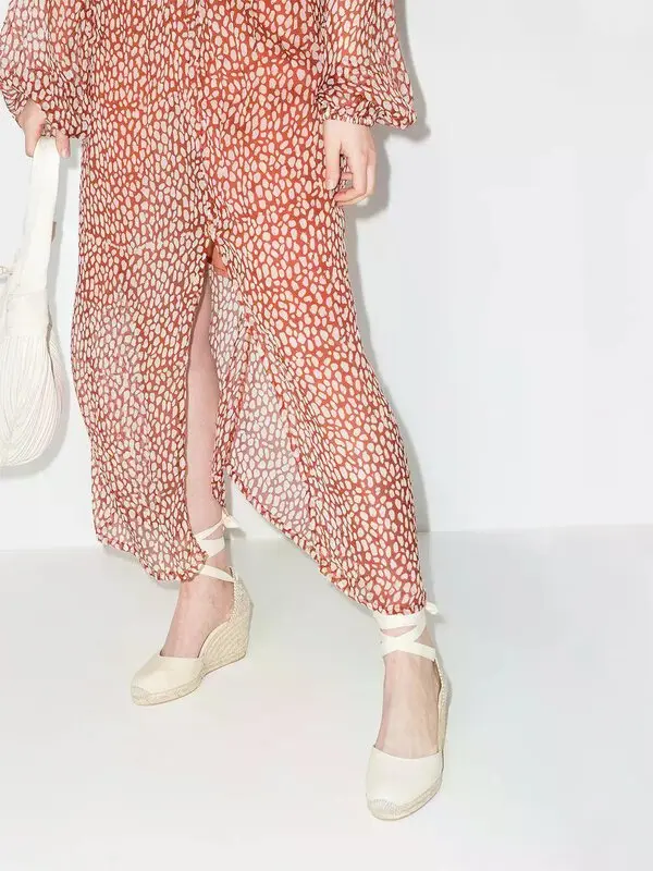 CastaÑer Carina 80 Canvas Wedge Espadrilles - Neutrals