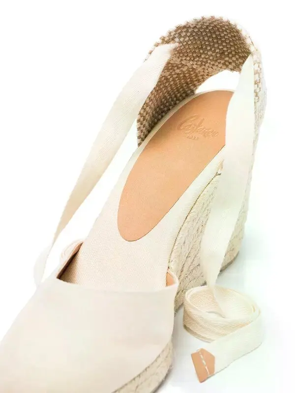 CastaÑer Carina 80 Canvas Wedge Espadrilles - Neutrals