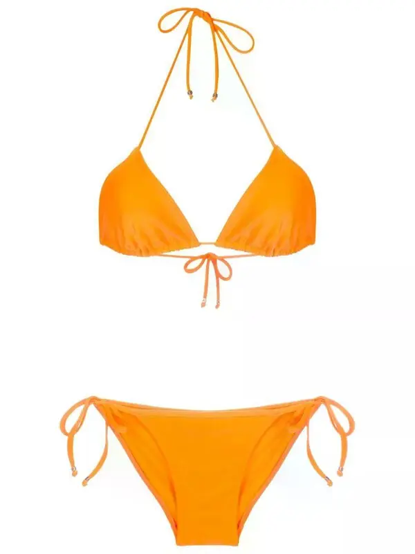 AMIR SLAMA Self-tie Triangle Bikini - Orange