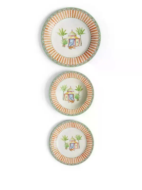 LISA CORTI Sariska Table Plates - White