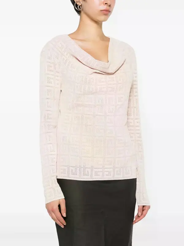 Givenchy 4g-jacquard V-neck Top