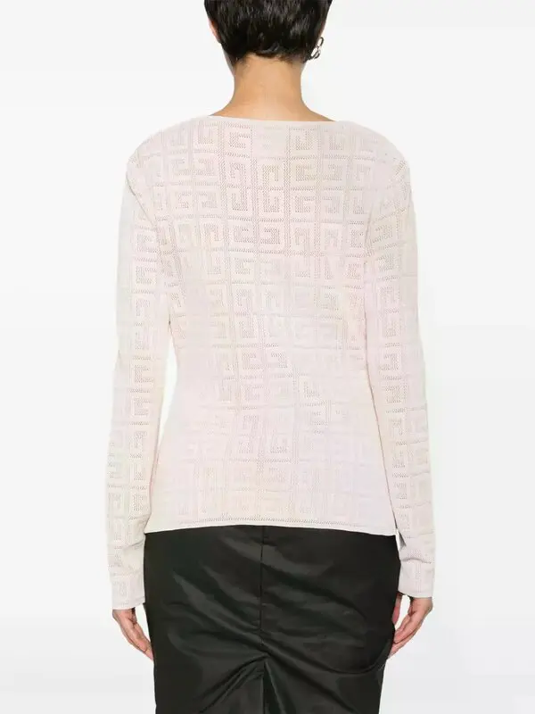 Givenchy 4g-jacquard V-neck Top