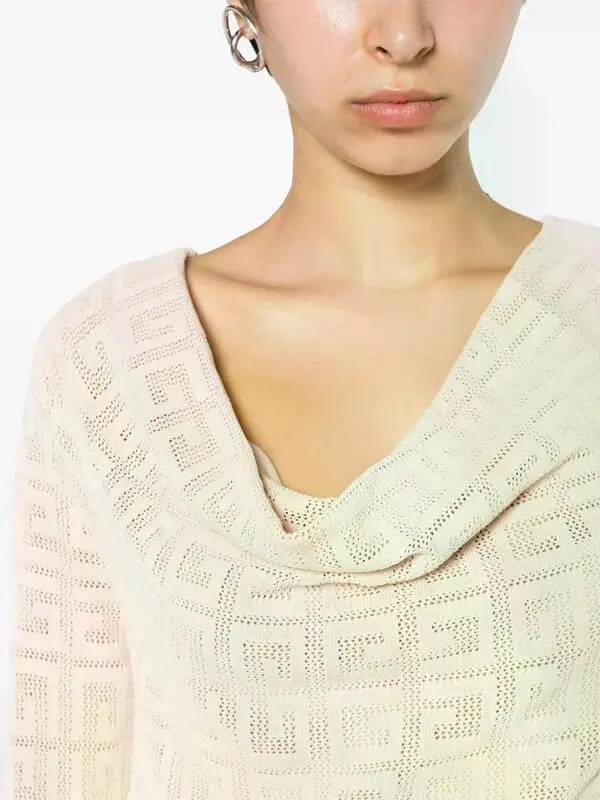 Givenchy 4g-jacquard V-neck Top