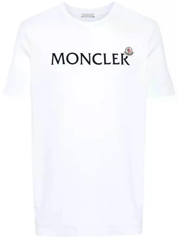 Moncler Flocked-logo Cotton T-shirt