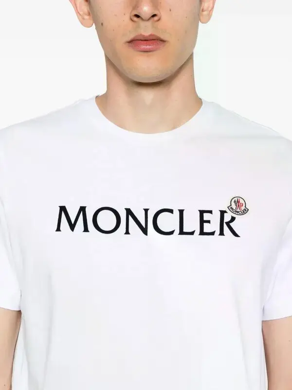 Moncler Flocked-logo Cotton T-shirt