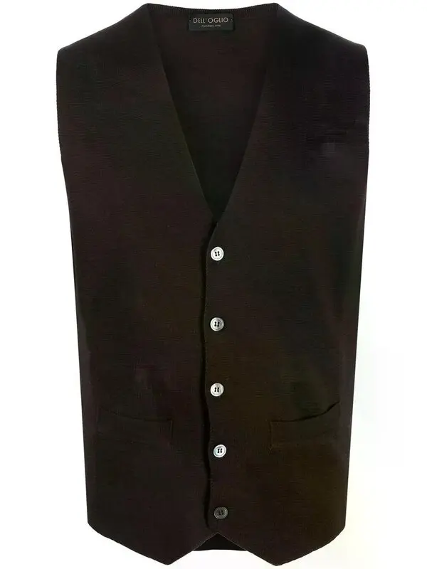 DELL'OGLIO Fine-knit Merino Wool Vest