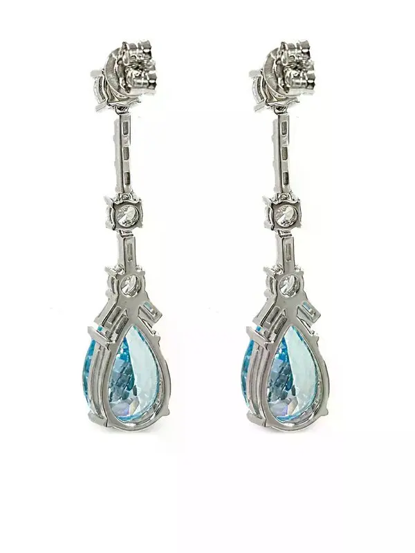 JUWELINA PARIS Aquamarine Drop Earrings