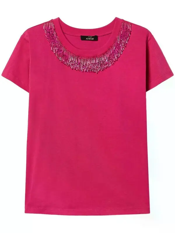 TWINSET Fringe-detailing T-shirt
