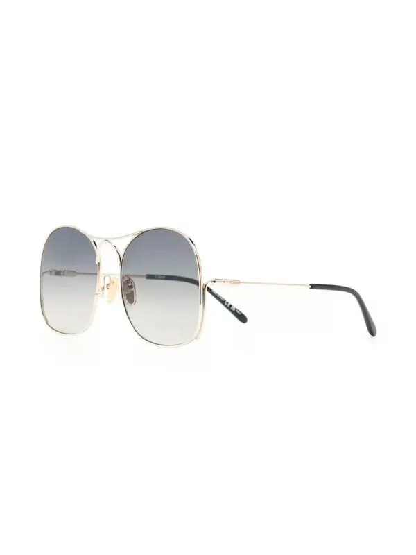 Chloé Logo-engraved Oversized Sunglasses