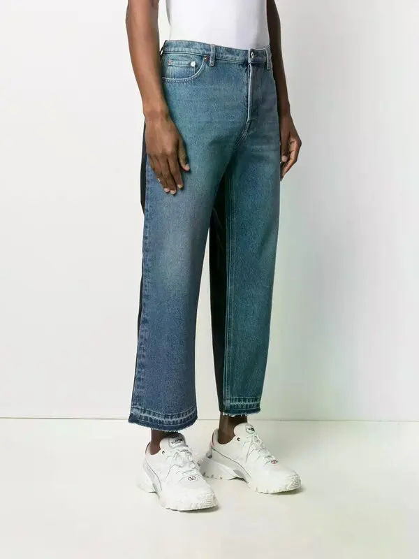 Valentino Garavani Dual Material Denim Trousers