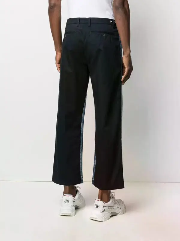 Valentino Garavani Dual Material Denim Trousers