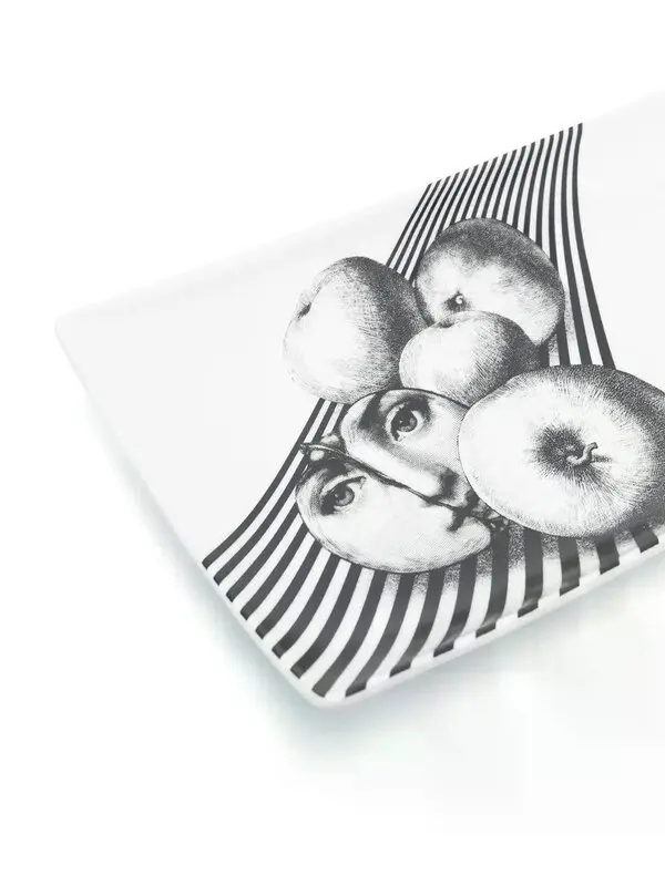 FORNASETTI Face-print Rectangular Tray