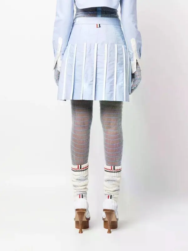 Thom Browne Pleated High-waist Skirt