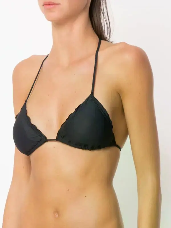 AMIR SLAMA Bikini Top With Ruffle Detail