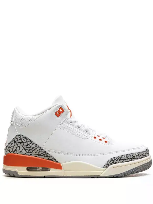 JORDAN Air 3 Retro Georgia Peach Sneakers - White