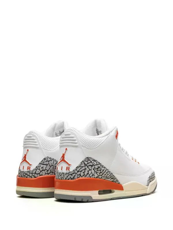 JORDAN Air 3 Retro Georgia Peach Sneakers - White