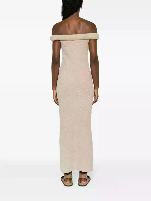 TOTEME Off-the-shoulder Knitted Dress