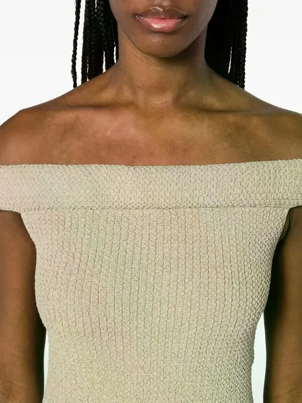 TOTEME Off-the-shoulder Knitted Dress
