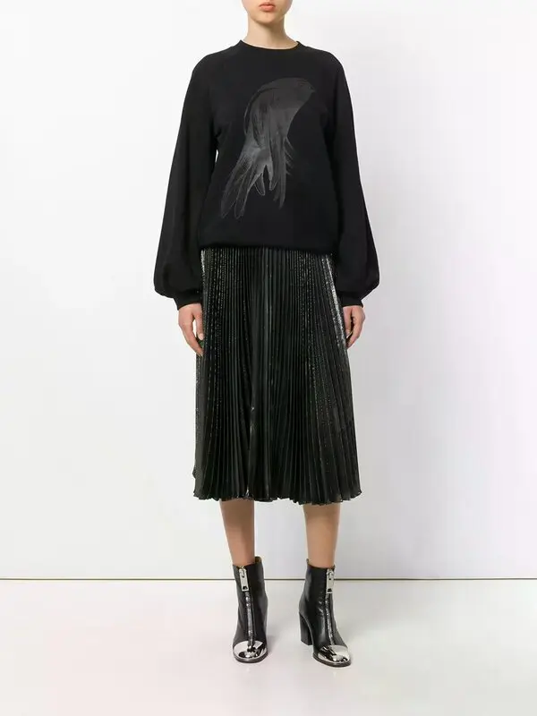 IOANA CIOLACU Oversized Printed Sweatshirt - Black