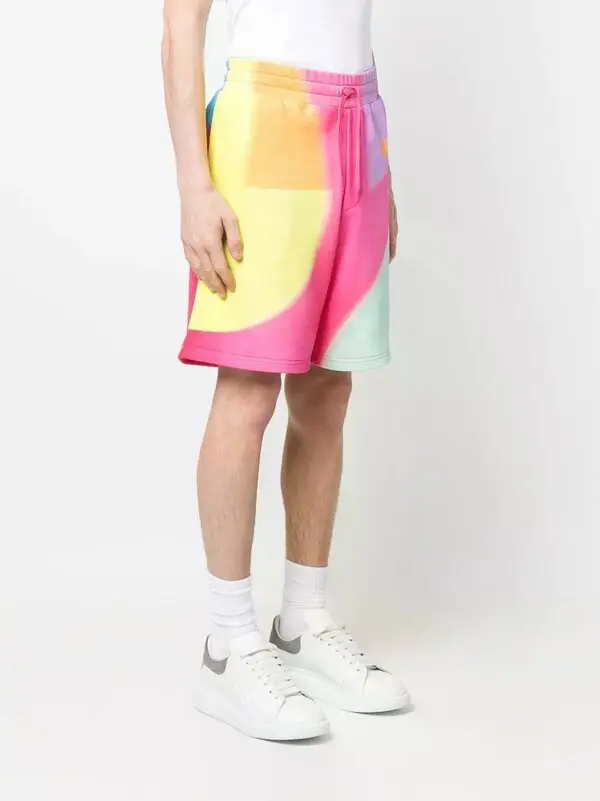 Moschino Rainbow Print Track Shorts