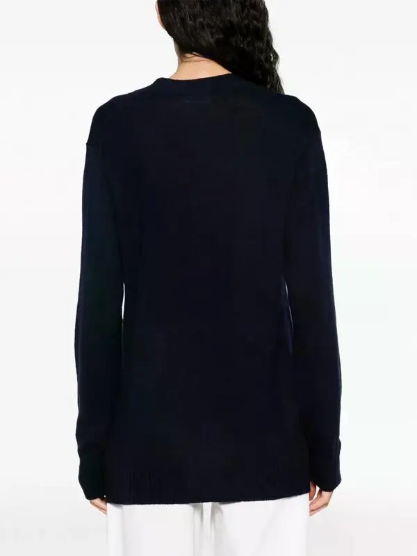 JIL SANDER V-neck Fine-knit Cardigan