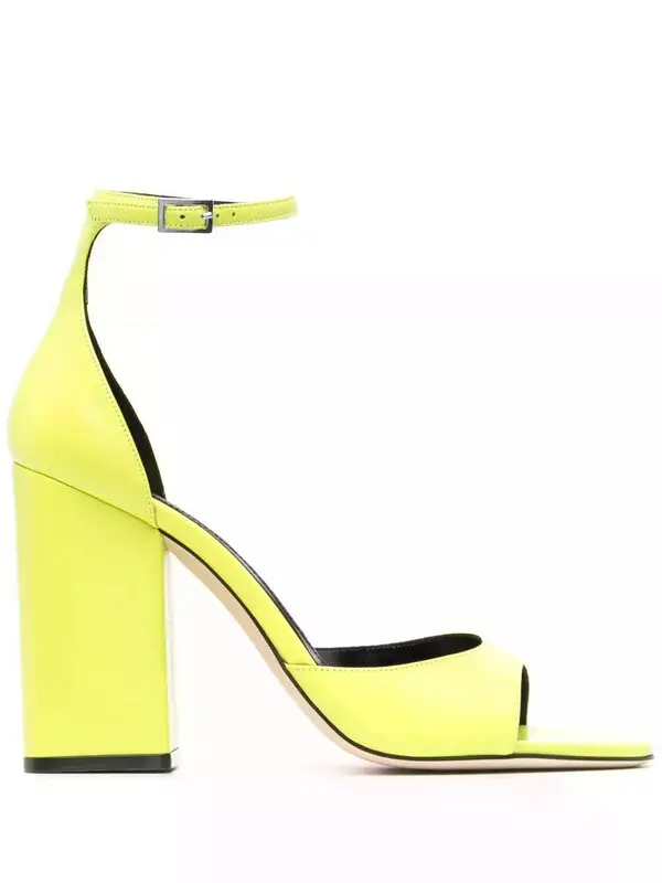 Paris Texas Fiona 100mm Block-heel Sandals - Green