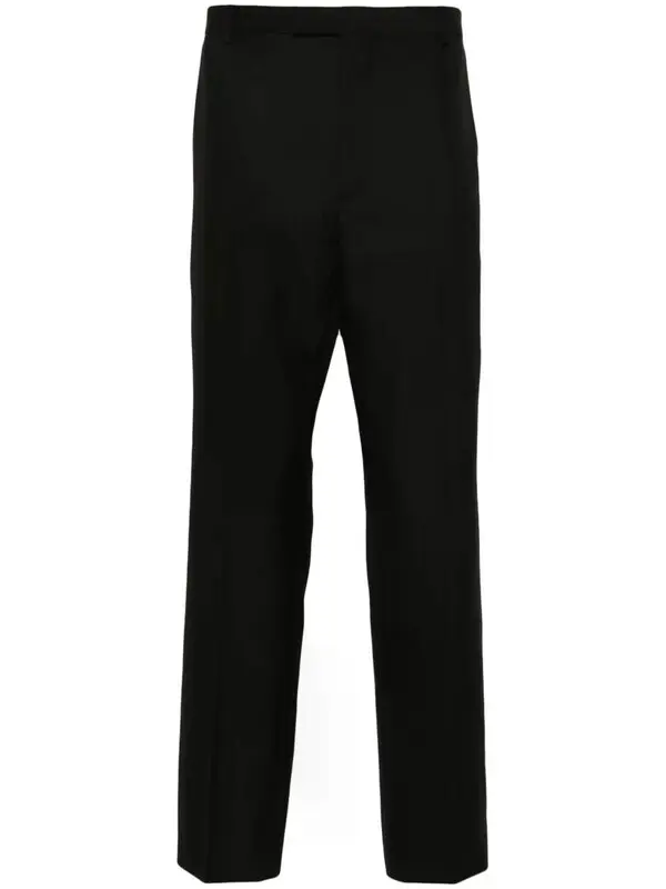 Gucci Logo-embroidered Twill Tailored Trousers