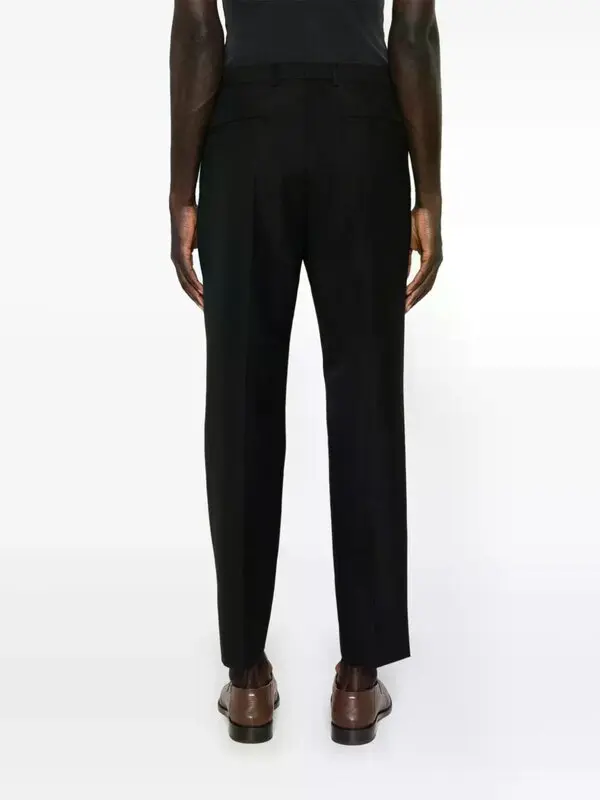 Gucci Logo-embroidered Twill Tailored Trousers