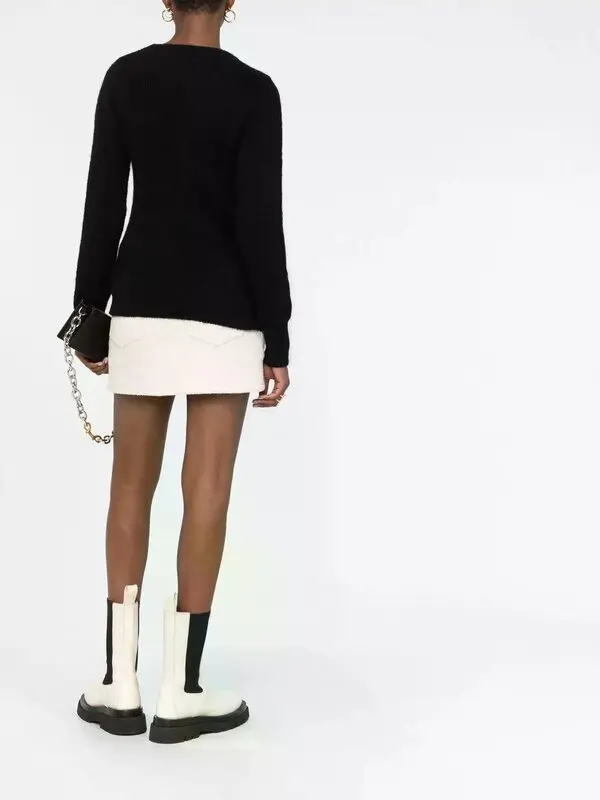 Jacquemus La Maille Pau Asymmetric Cardigan - Black