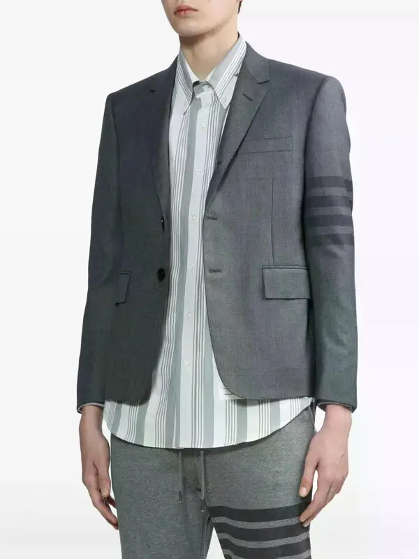 Thom Browne 4-bar Single-breasted Blazer - Grey