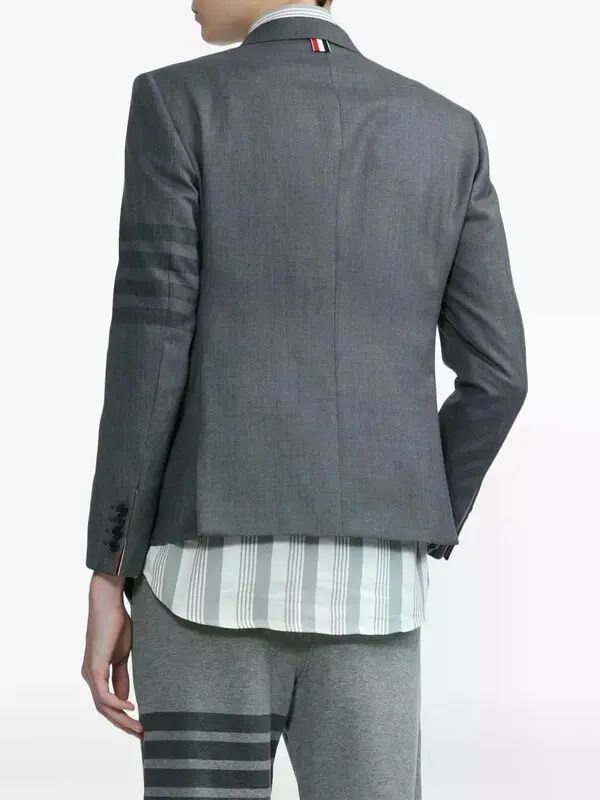 Thom Browne 4-bar Single-breasted Blazer - Grey