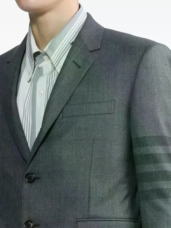 Thom Browne 4-bar Single-breasted Blazer - Grey
