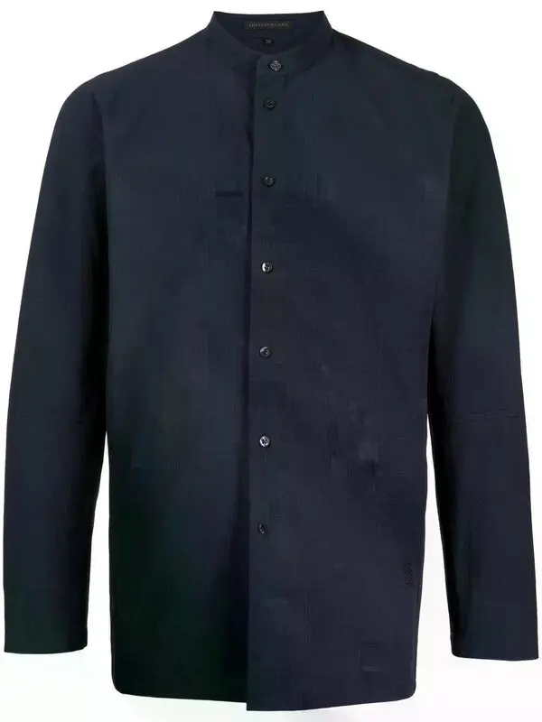 Shiatzy Chen Collarless Long-sleeved Shirt