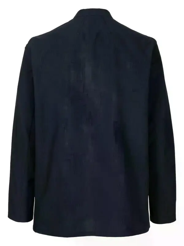 Shiatzy Chen Collarless Long-sleeved Shirt