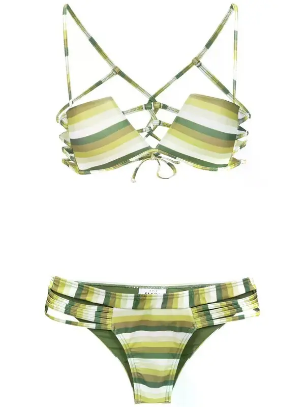 AMIR SLAMA Striped Bikini