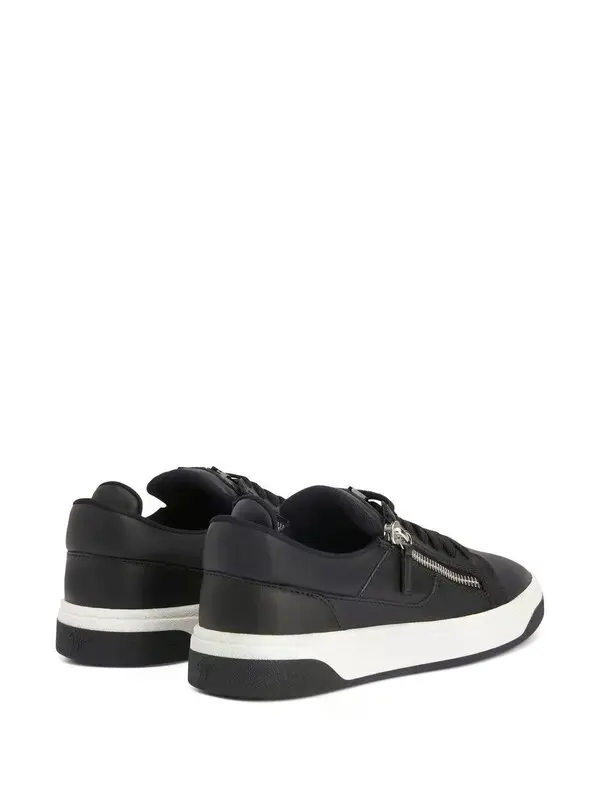 GIUSEPPE ZANOTTI Double-zip Low-top Sneakers - Black