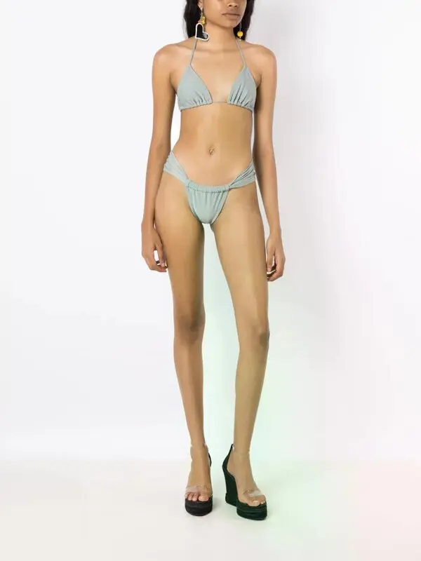 AMIR SLAMA Gathered Low-waisted Bikini Bottoms