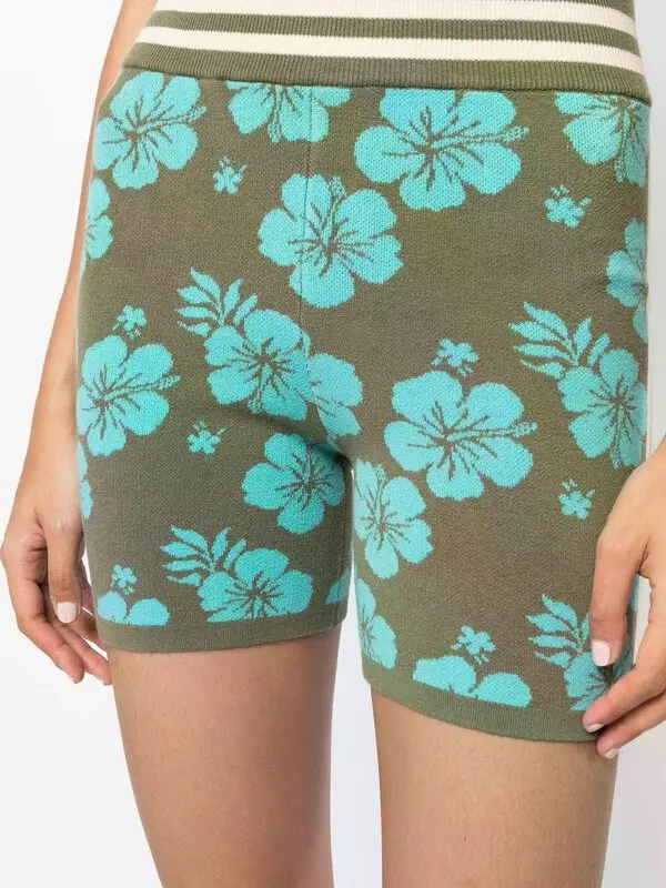 The Upside Aloha-knit Spin Shorts