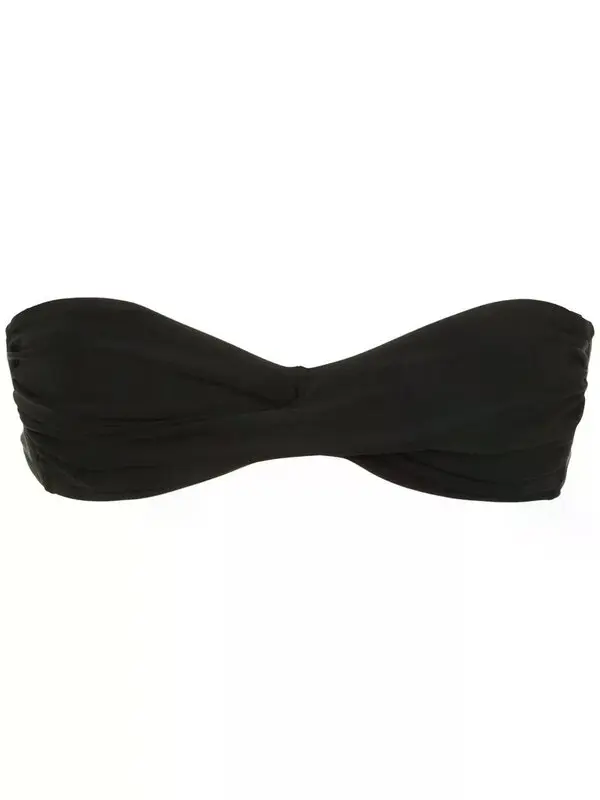 AMIR SLAMA Sleeveless Bikini Top - Black