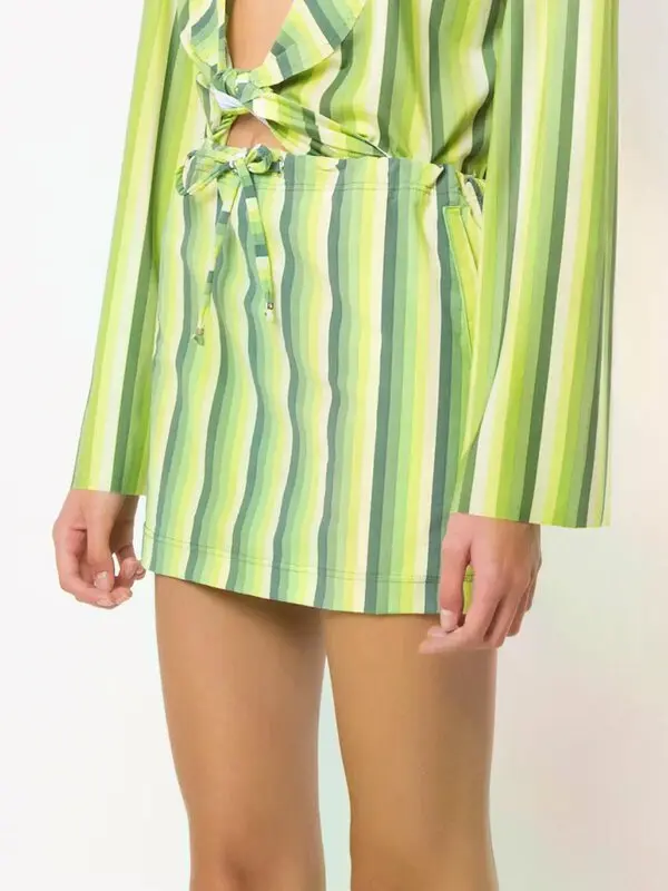 AMIR SLAMA Striped Swimsuit