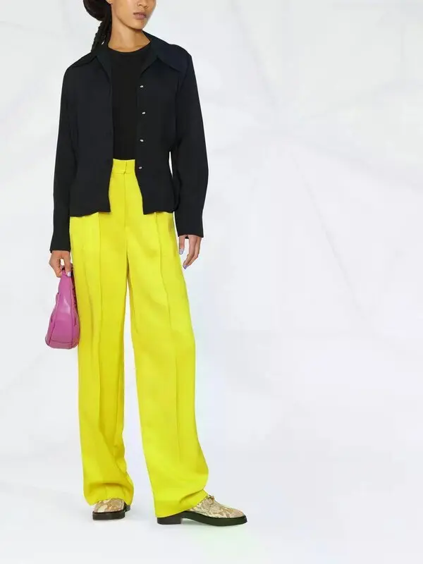 Vince Oversized-collar Long-sleeved Blouse