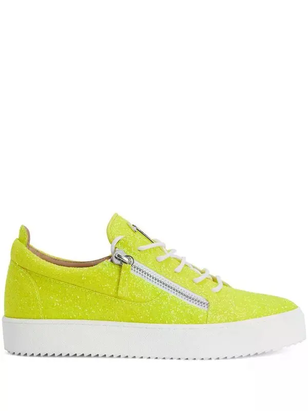 GIUSEPPE ZANOTTI Gail Glitter Sneakers - Yellow