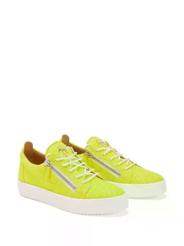 GIUSEPPE ZANOTTI Gail Glitter Sneakers - Yellow
