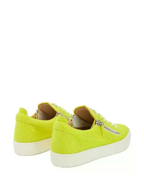 GIUSEPPE ZANOTTI Gail Glitter Sneakers - Yellow