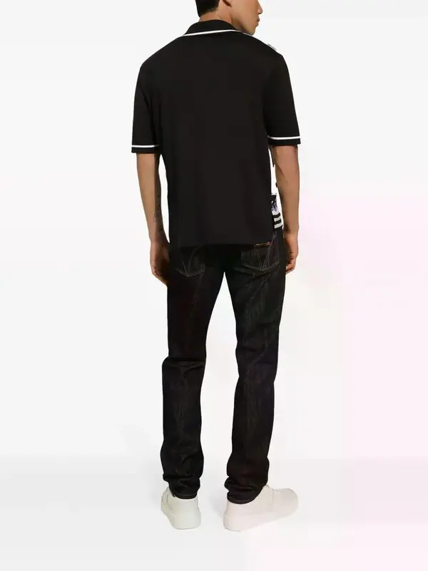 Dolce & Gabbana Straight-leg Jeans With Logo Plaque