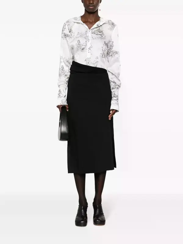 Coperni Graphic-print Hooded Blouse