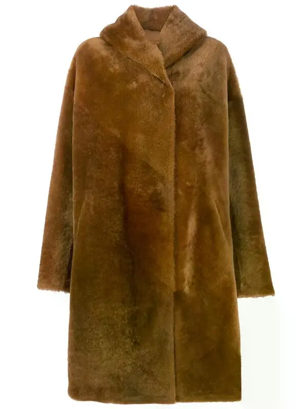 LISKA Single-breasted Lamb Fur Coat