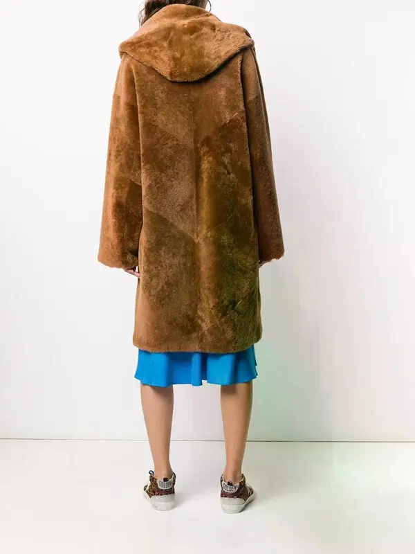 LISKA Single-breasted Lamb Fur Coat