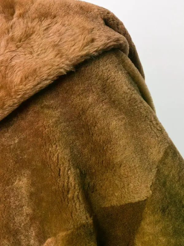 LISKA Single-breasted Lamb Fur Coat
